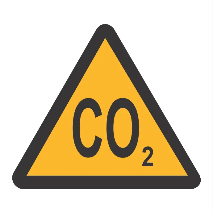 WW15 - SABS Carbon Dioxide hazard safety sign | Safety Signs & Equipment